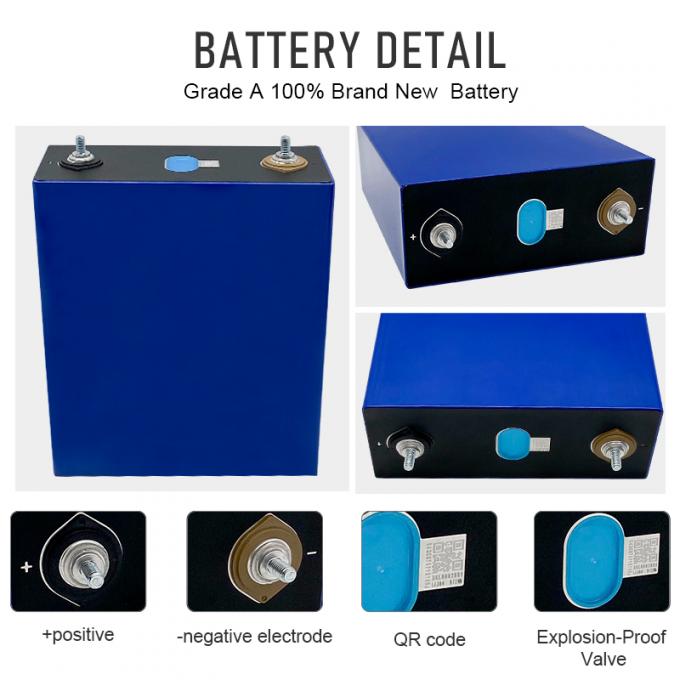 EV 3.2V 280K Lifepo4 Battery Cell Electric Car Batteries 6000 Times Cycle